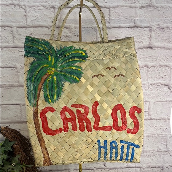 Bags | Handwovenhandmade Haiti Palm Tree Tote Bag | Poshmark